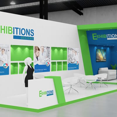 48 Exhibition Stand 2 Side Open - 3D Model by vivekt478