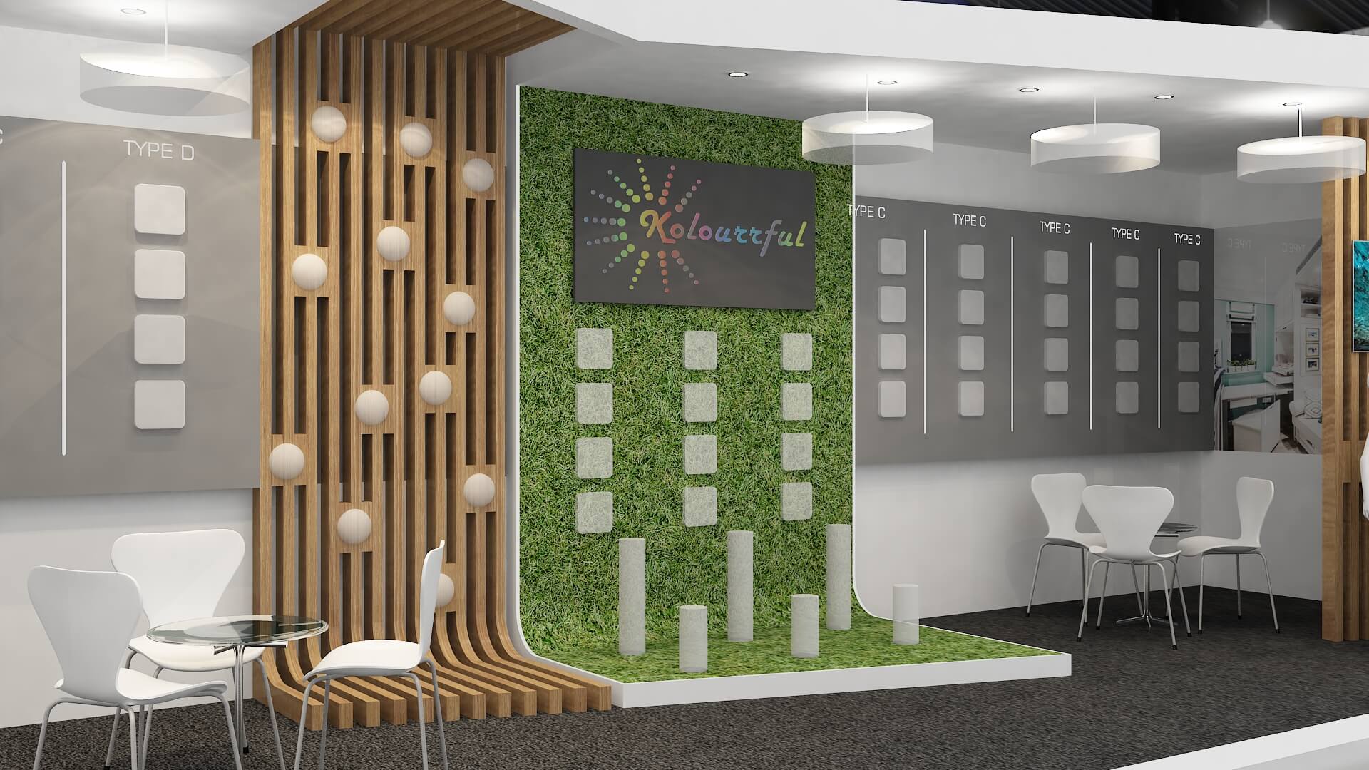 63 Exhibition Stand 1 Side Open - 3D Model by vivekt478