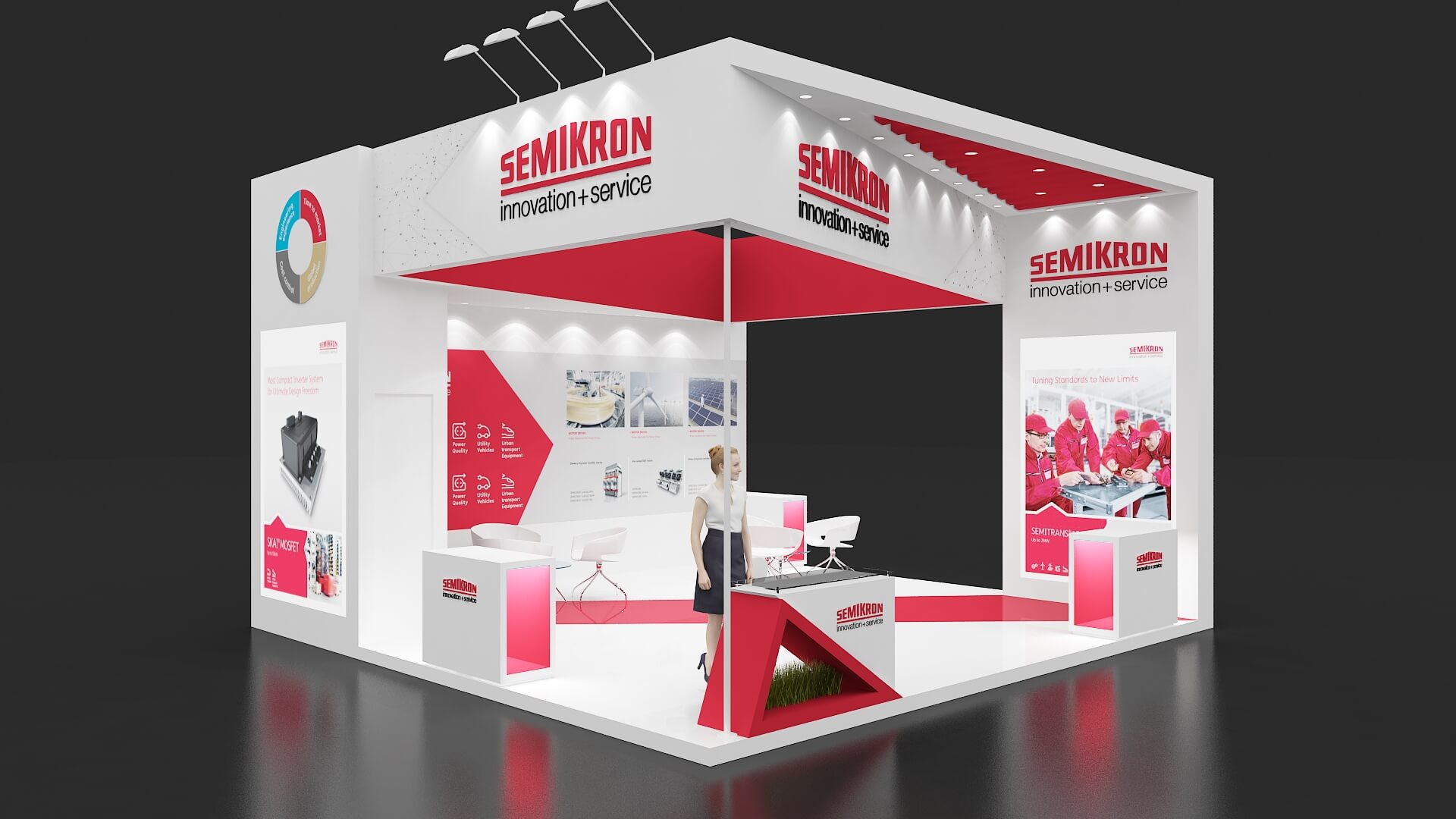 85 Exhibition Stand 2 Side Open - 3D Model by vivekt478
