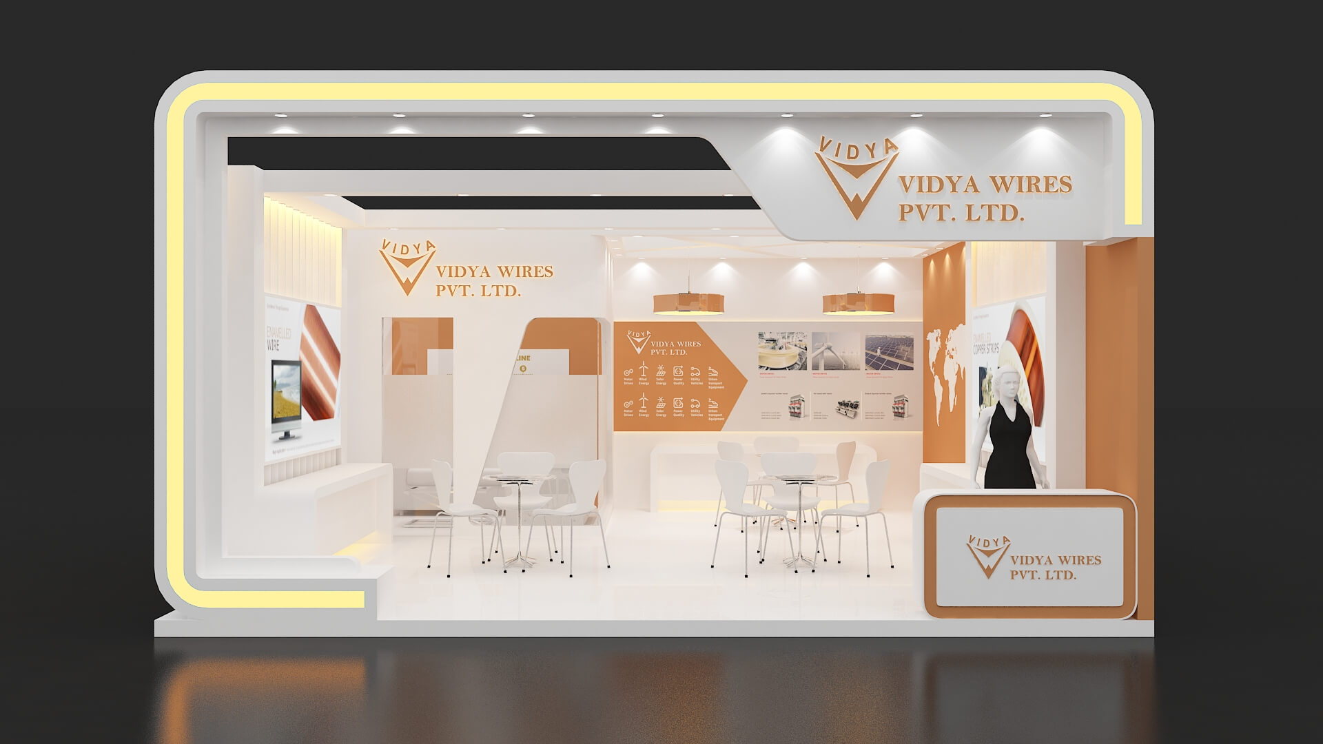 87 Exhibition Stand 1 Side Open - 3D Model by vivekt478