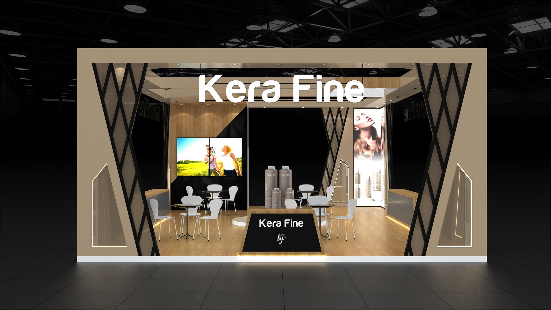 Exhibition Stall 4 Side Open 7 X 11 V-Ray 3D Model by vivekt478