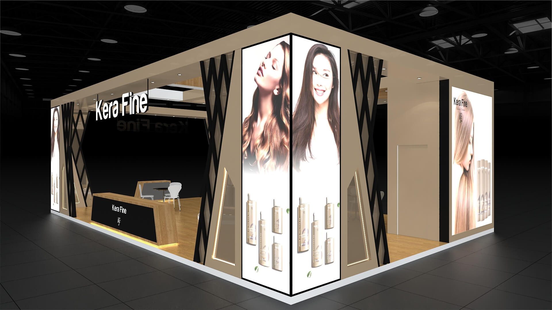 Exhibition Stall 4 Side Open 7 X 11 V-Ray 3D Model by vivekt478