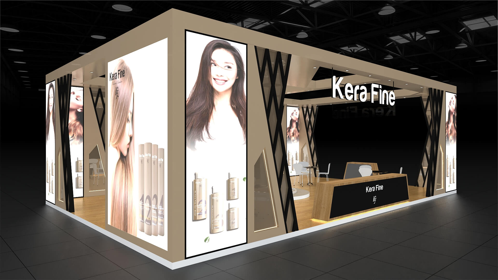 Exhibition Stall 4 Side Open 7 X 11 V-Ray 3D Model by vivekt478