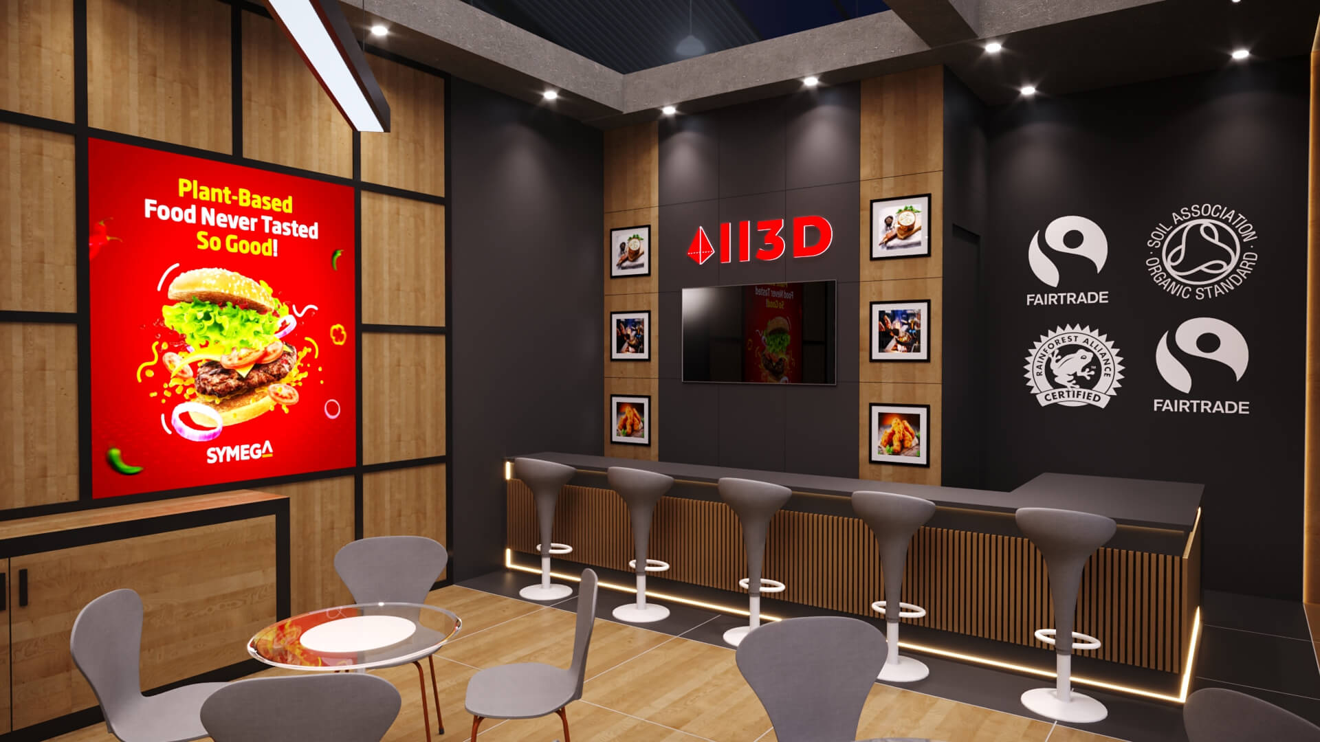 Exhibition Stand 2 Side Open 13X6 - 3D Model by vivekt478