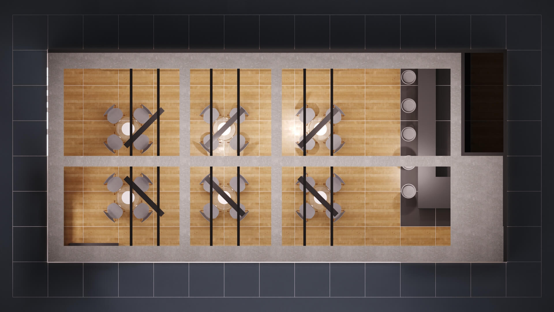 Exhibition Stand 2 Side Open 13X6 - 3D Model by vivekt478
