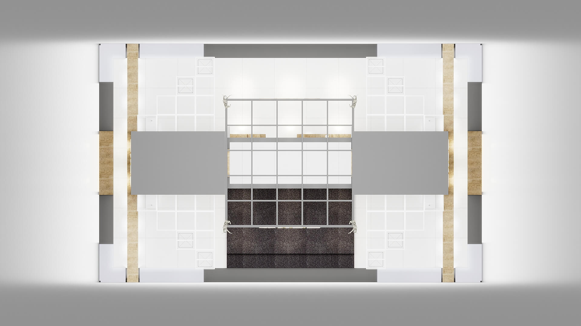 Exhibition Stand Stall Four Side Open 12X7 - 3D Model by vivekt478