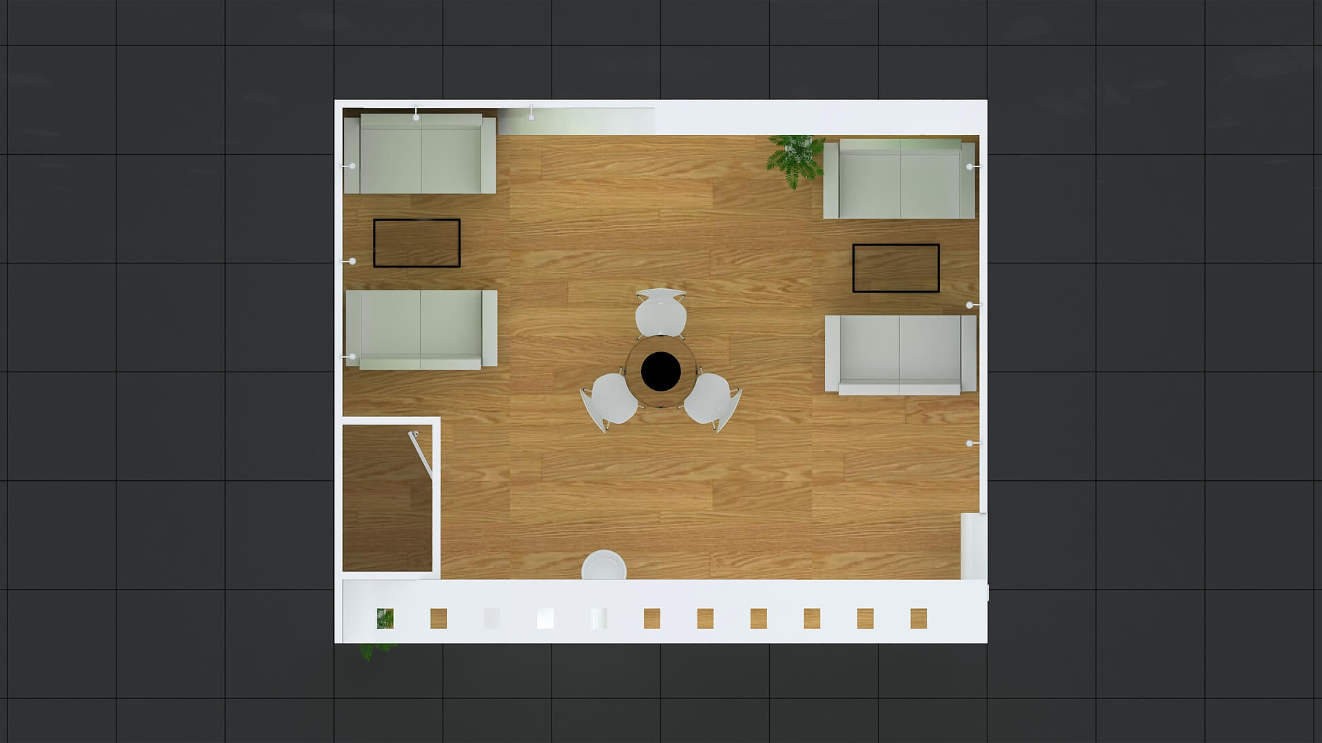 Exhibition Stand Stall One Side Open 5X6 - 3D Model by vivekt478