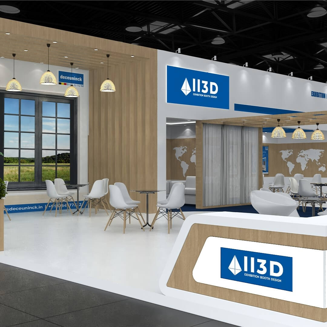 Exhibition Stand Stall Three Side Open 16X10 - 3D Model by vivekt478