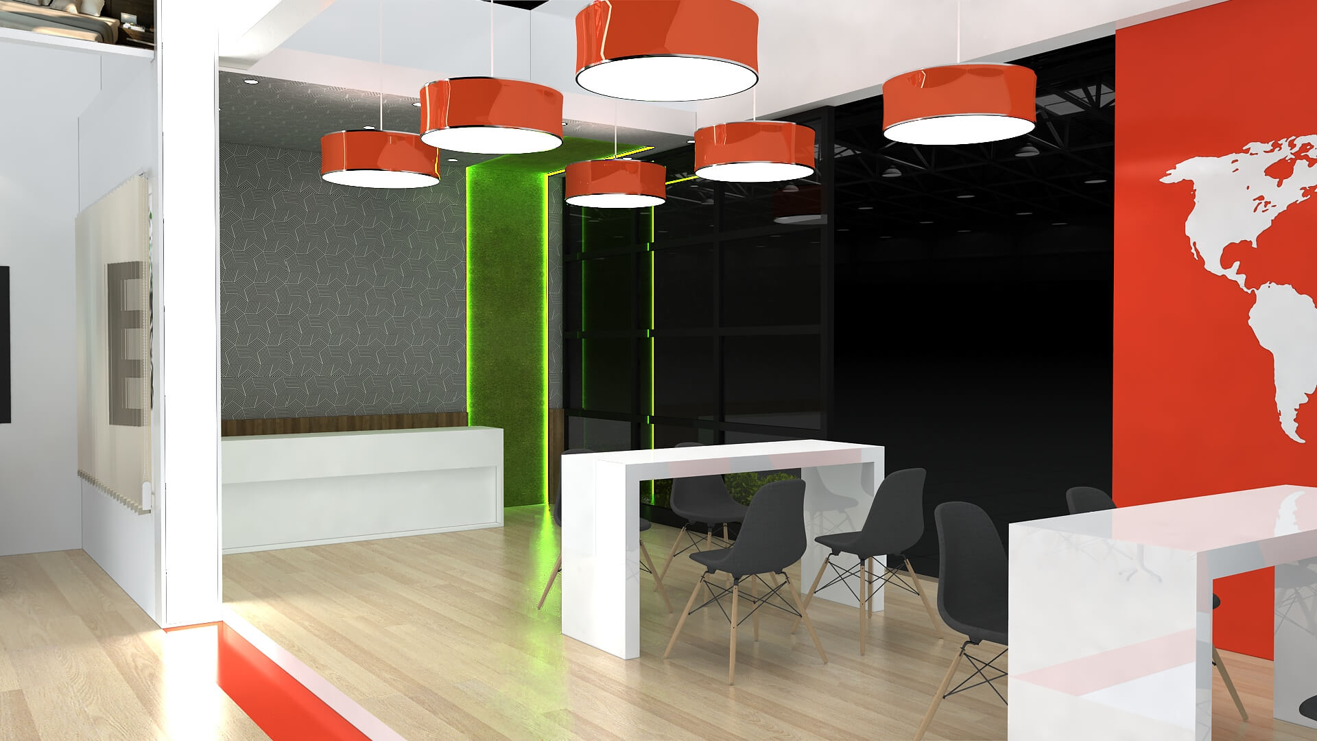 Exhibition Stand Stall Three Side Open 20X9 - 3D Model by vivekt478