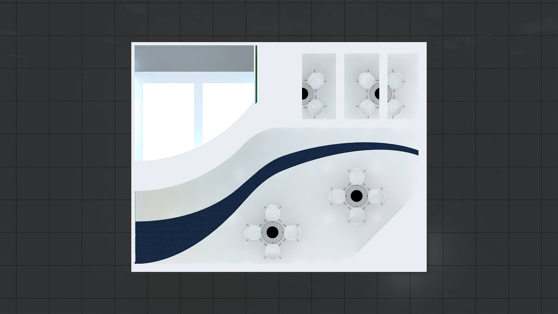 Exhibition Stand Stall Two Side Open 9X7 - 3D Model by vivekt478