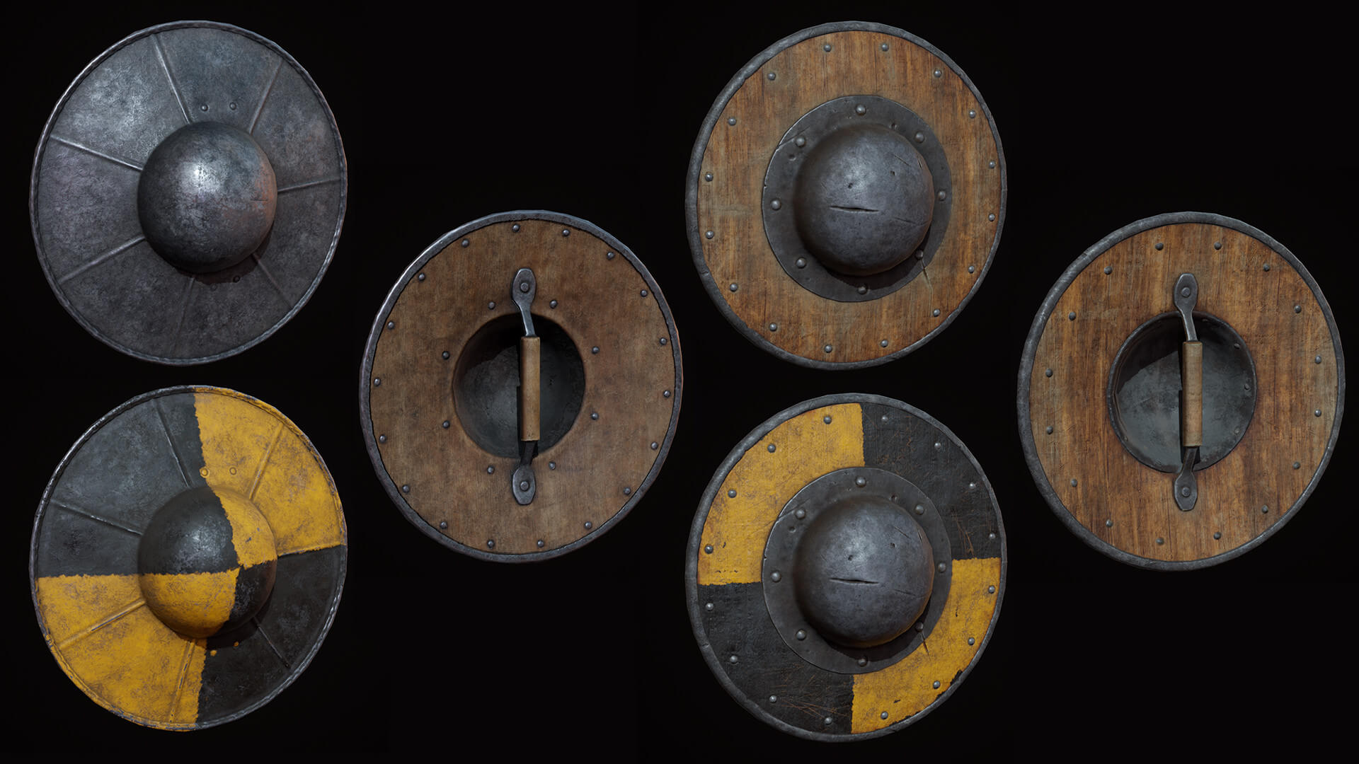 Buckler Shields - 3D Model by Viverna