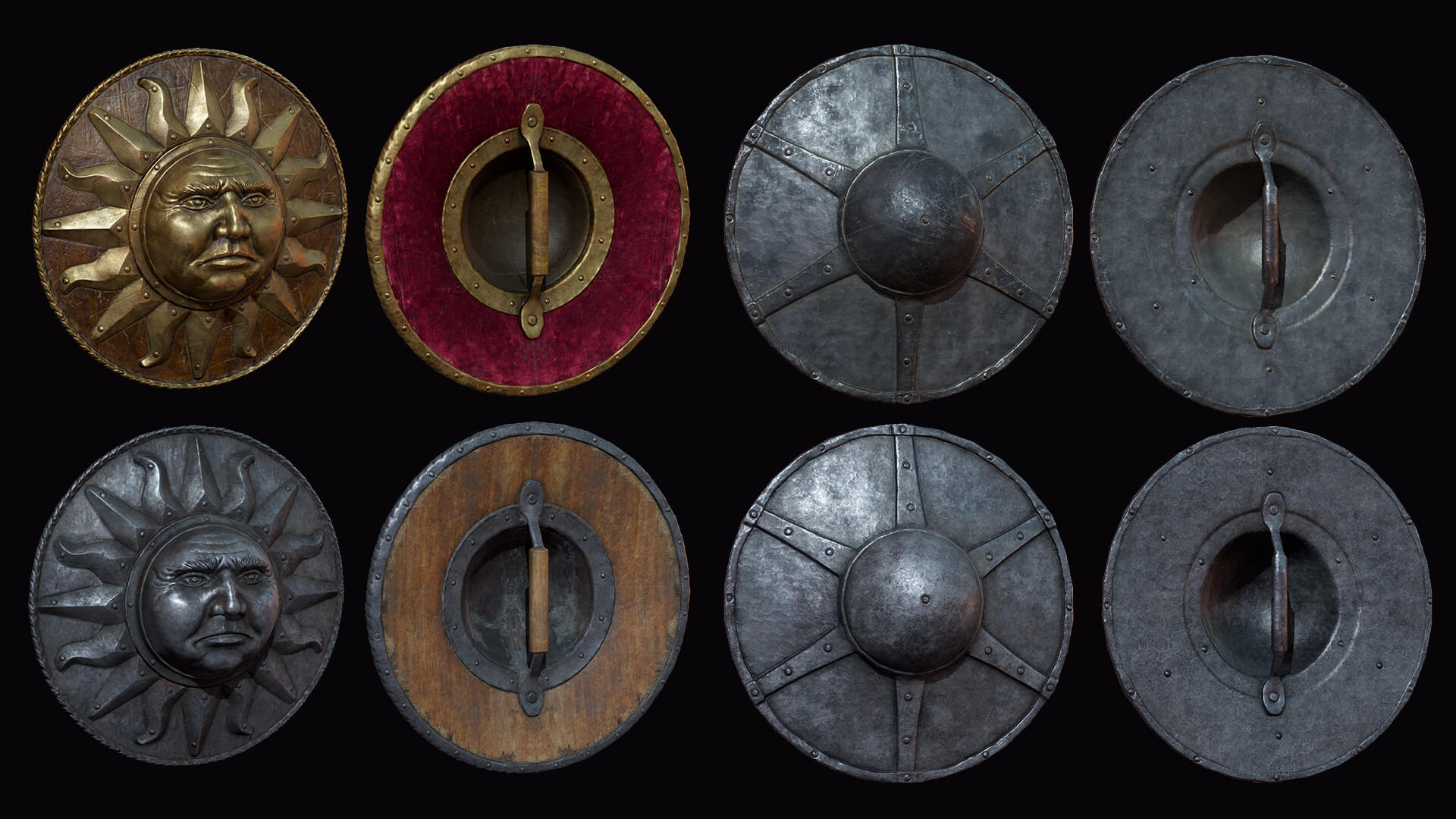 Buckler Shields - 3D Model by Viverna