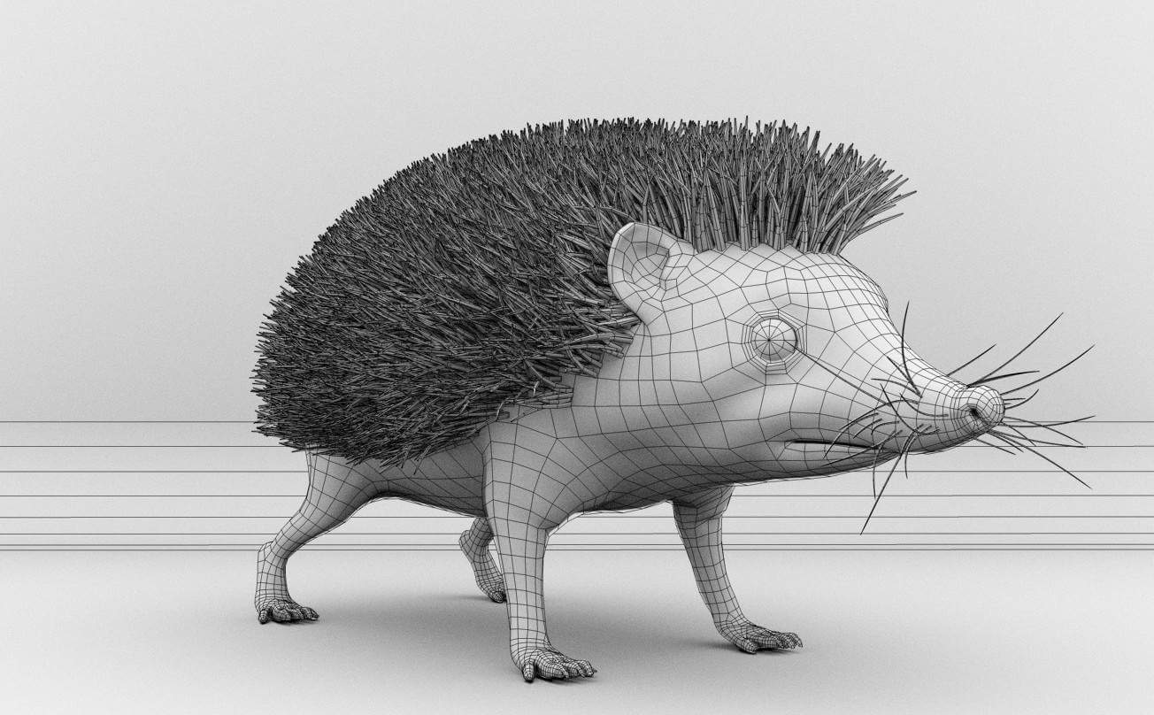 Hedgehog - 3D Model by Viverna