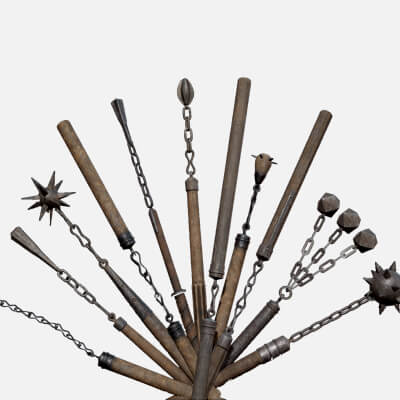 Medieval Weapon - Flails 3D Model by Viverna