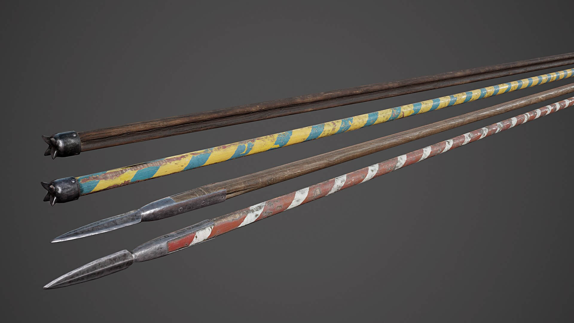 Medieval Weapon - Polearms I 3D Model by Viverna