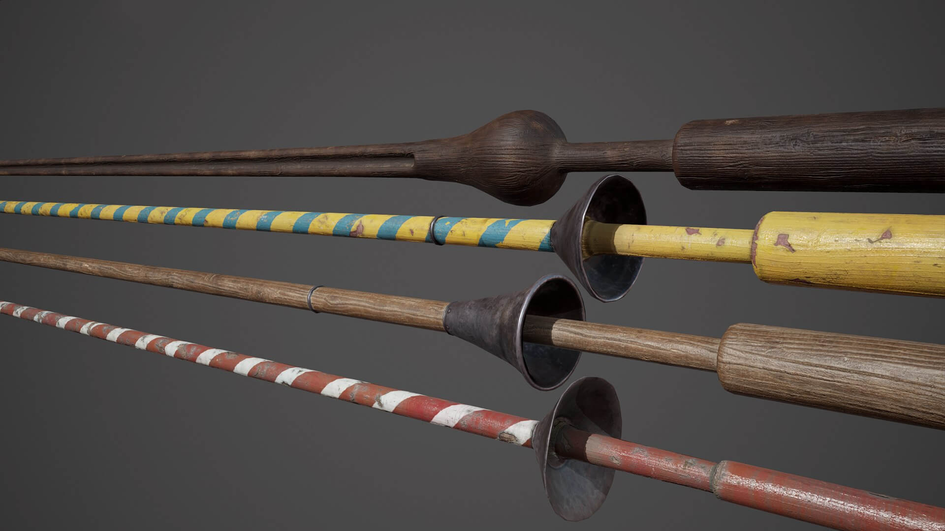 Medieval Weapon - Polearms I 3D Model by Viverna