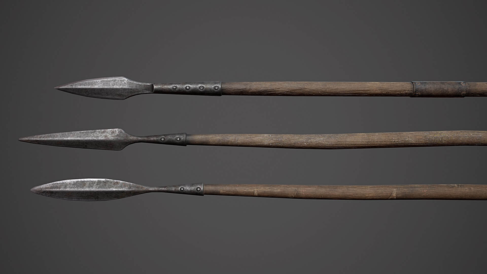 Medieval Weapon - Polearms I 3D Model by Viverna