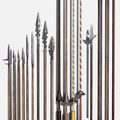 Medieval Weapon - Polearms I 3D Model by Viverna