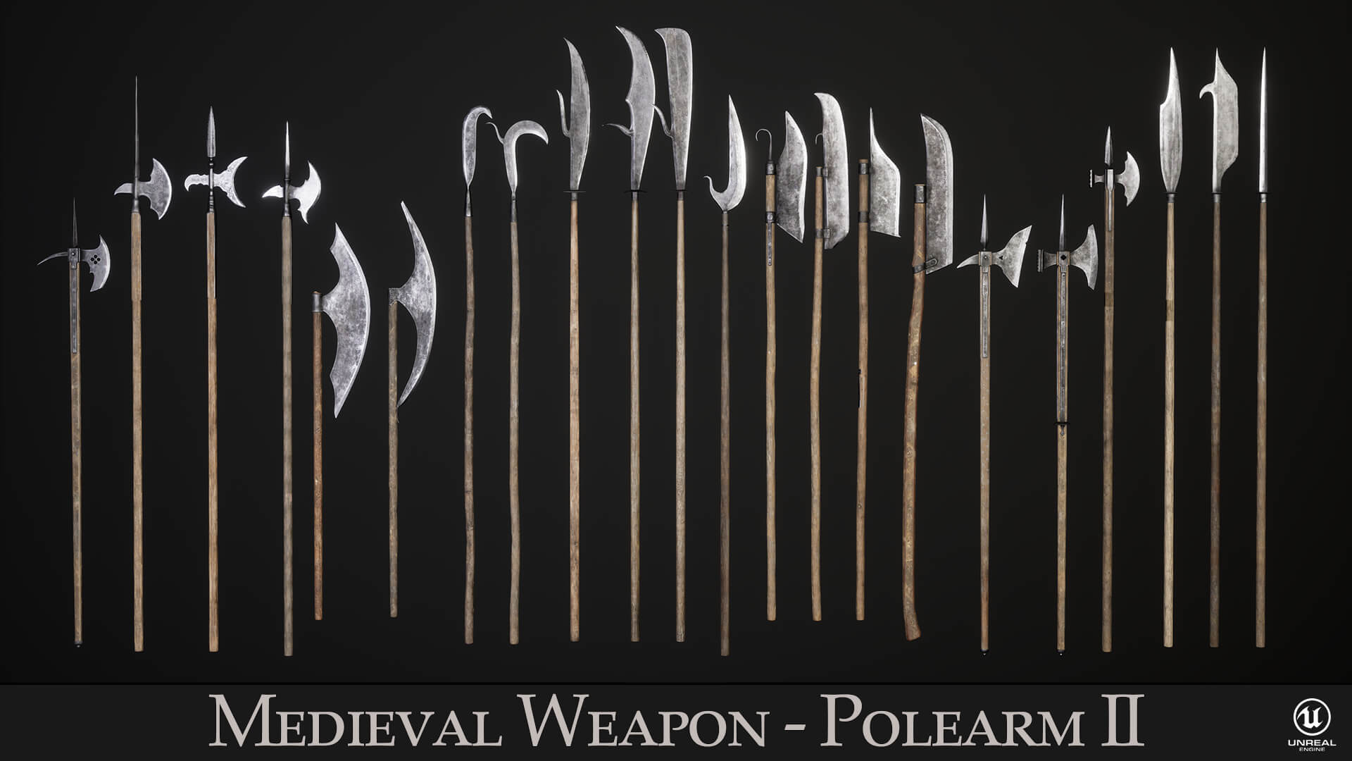 Medieval Weapon - Polearms II 3D Model by Viverna