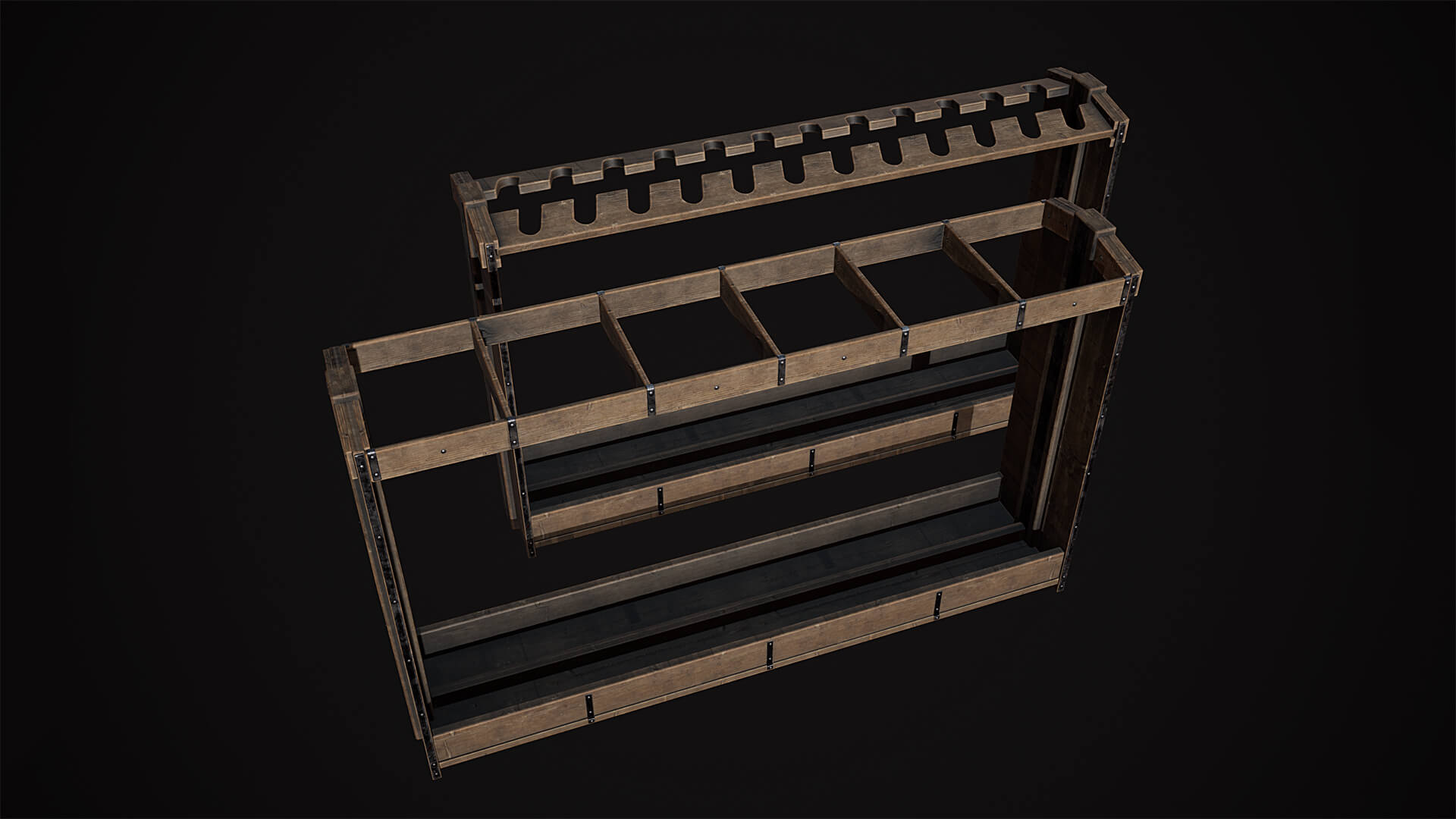 Medieval Weapon - Stands 3D Model by Viverna