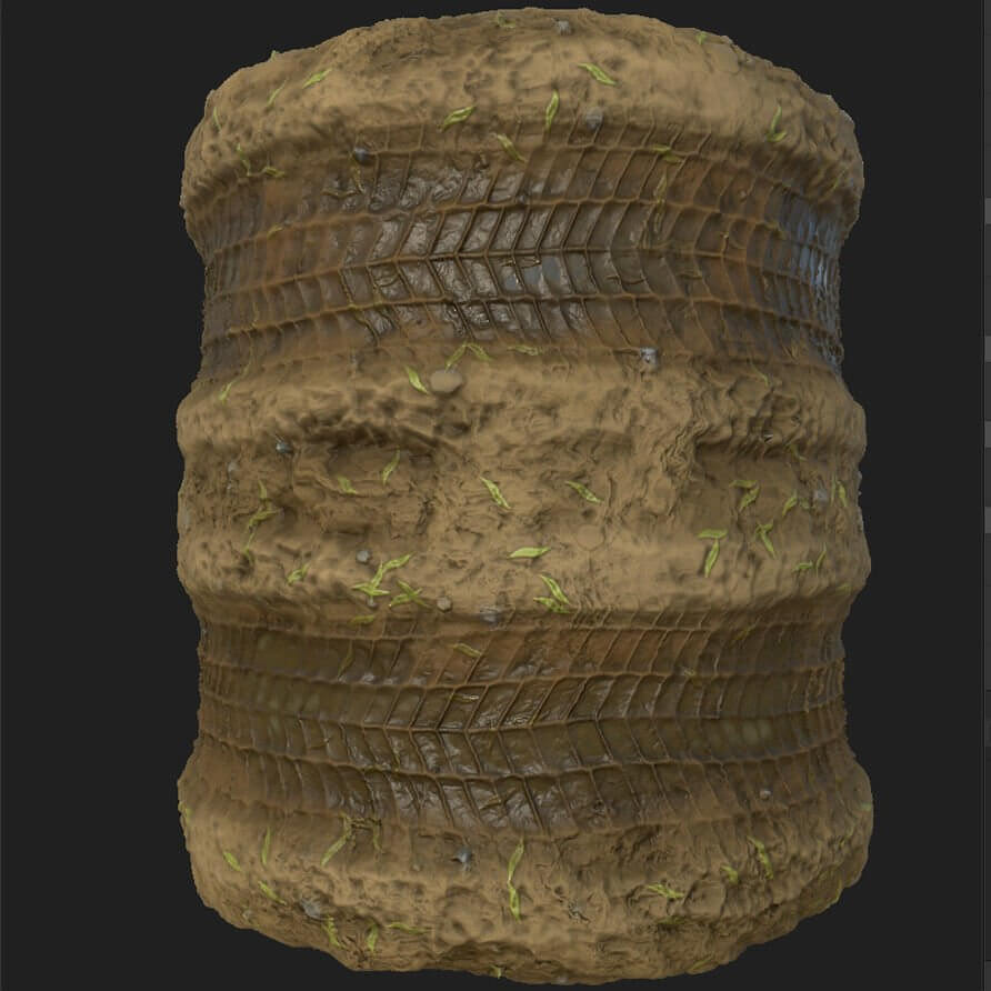 Muddy Tire Tracks Texture by Viverna