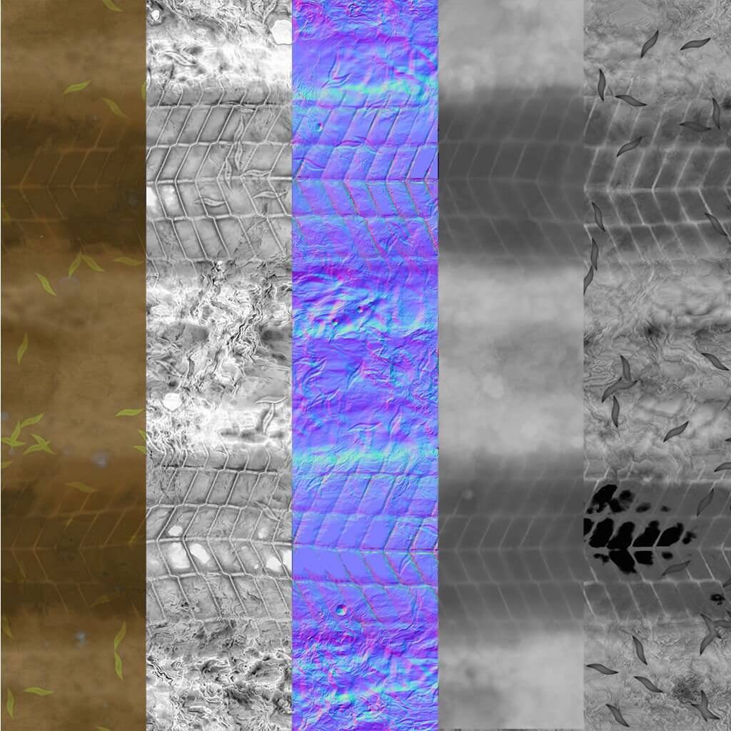 Muddy Tire Tracks Texture by Viverna