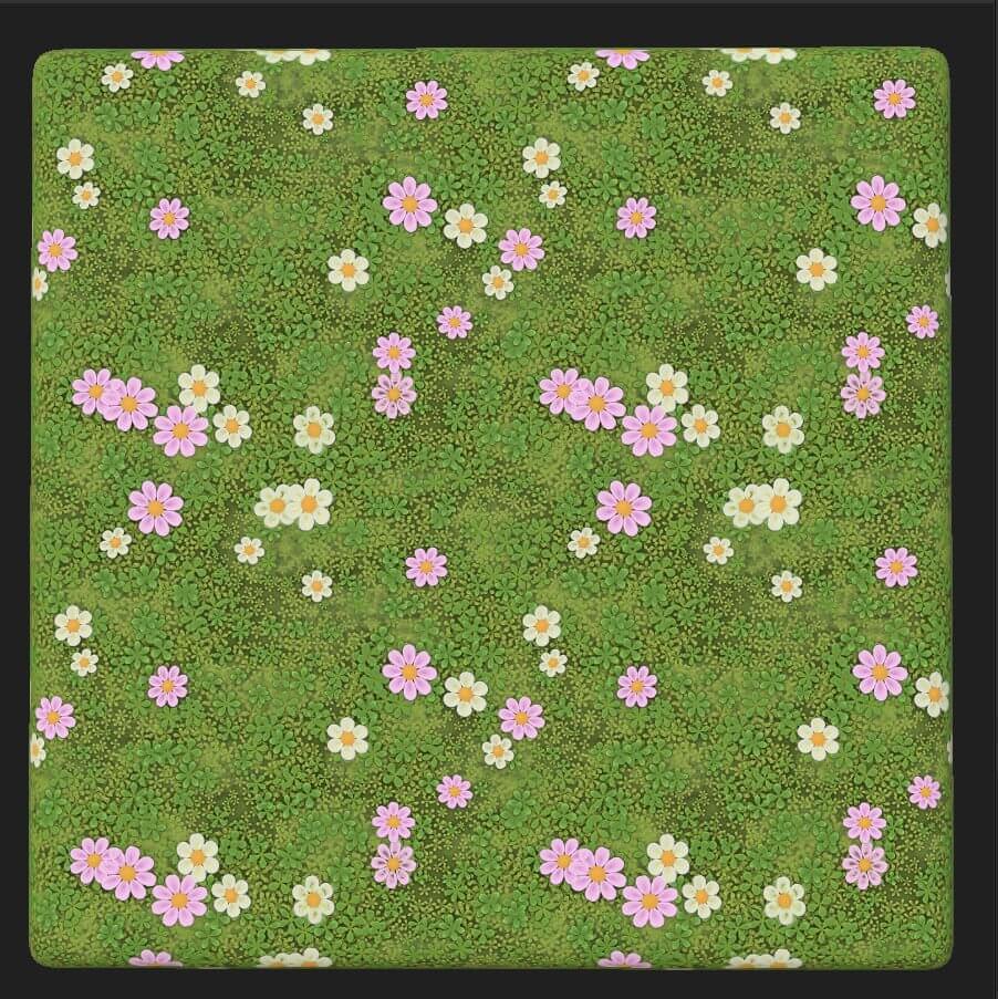 Stylized Clover Field Texture by Viverna