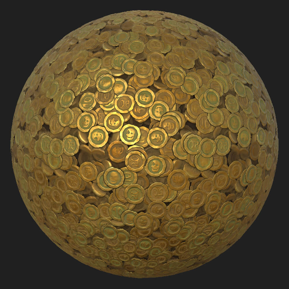Stylized Coins - 3D Texture by Viverna