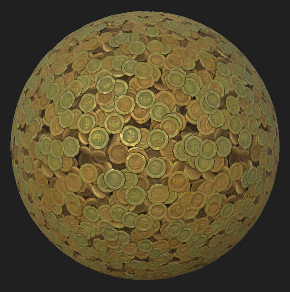 Stylized Coins - 3D Texture by Viverna