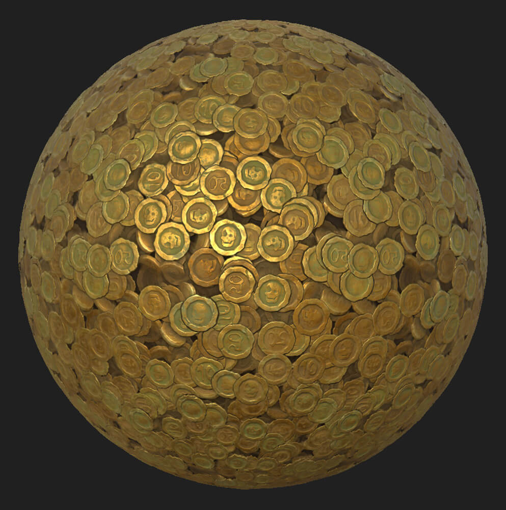 Stylized Coins - 3D Texture by Viverna