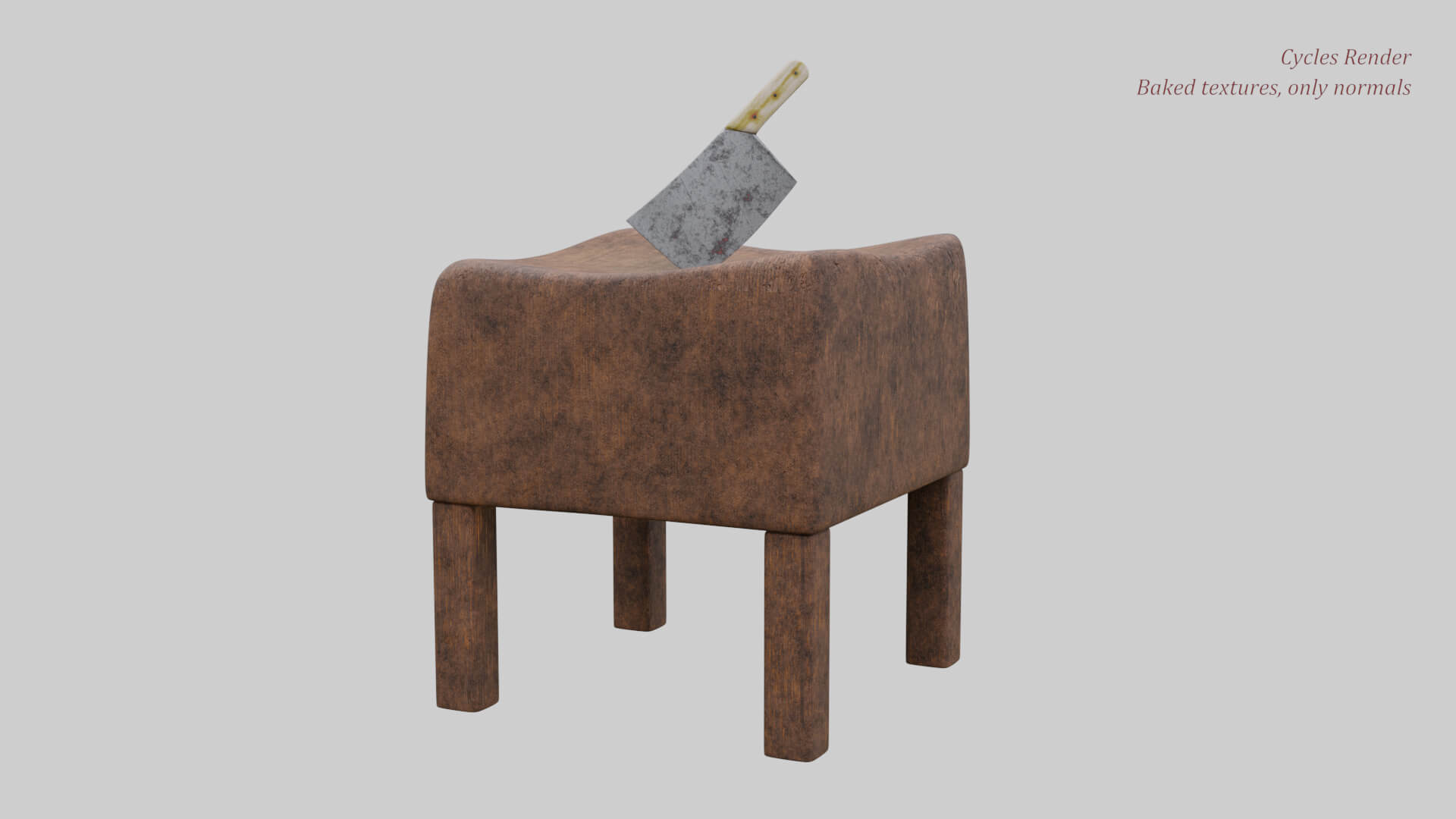 Butcher Tools - 3D Model by vixcosmen