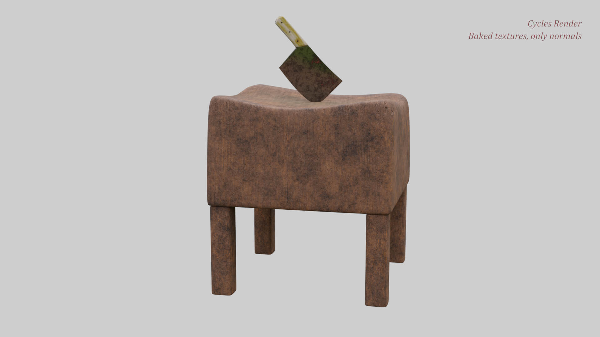 Butcher Tools - 3D Model by vixcosmen