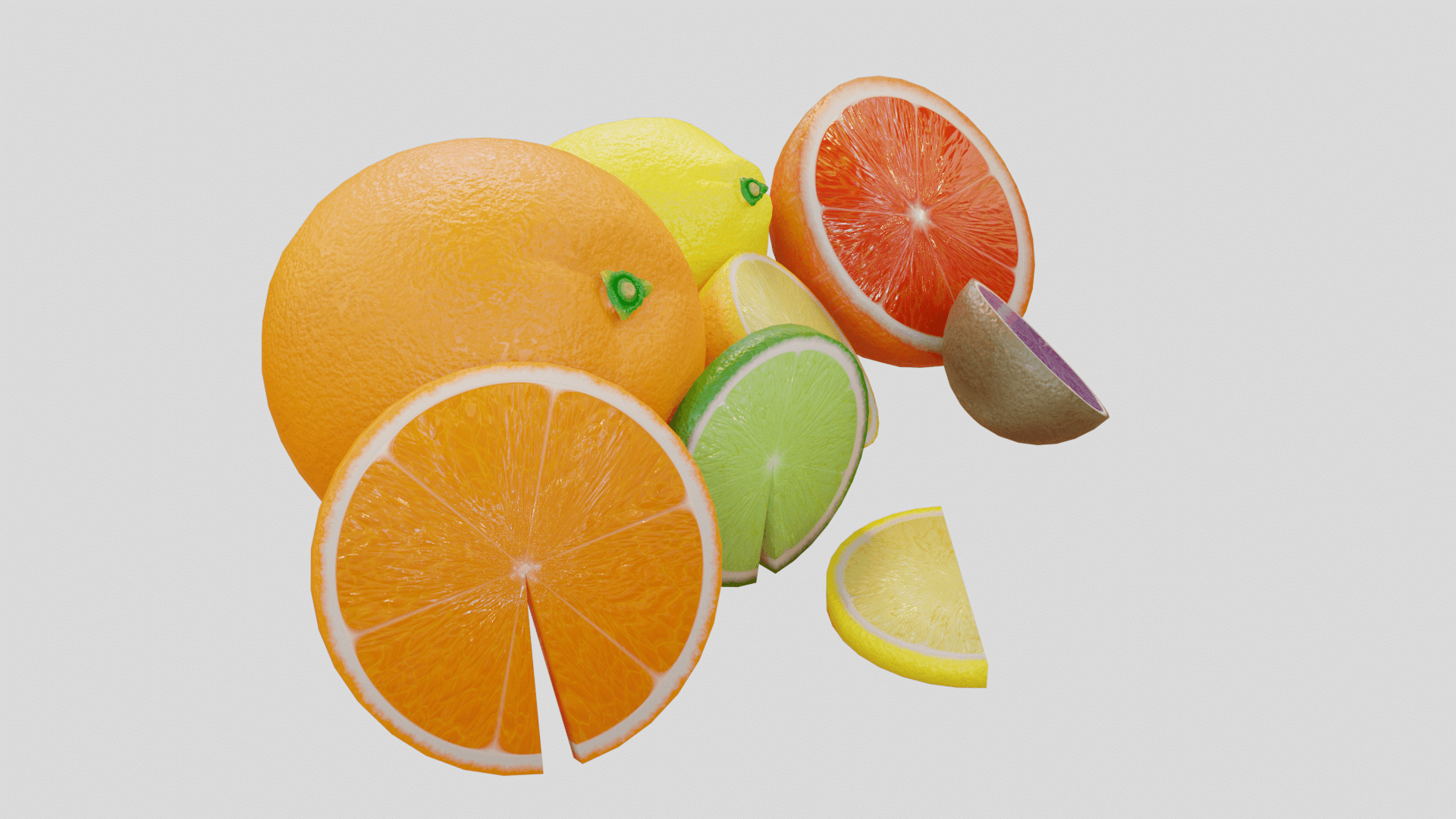 Fresh citric shader 3D Render, Digital Art by vixcosmen