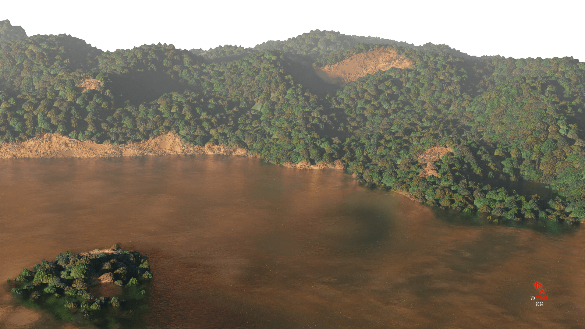 Procedural enviroment 3D Render | RenderHub Gallery