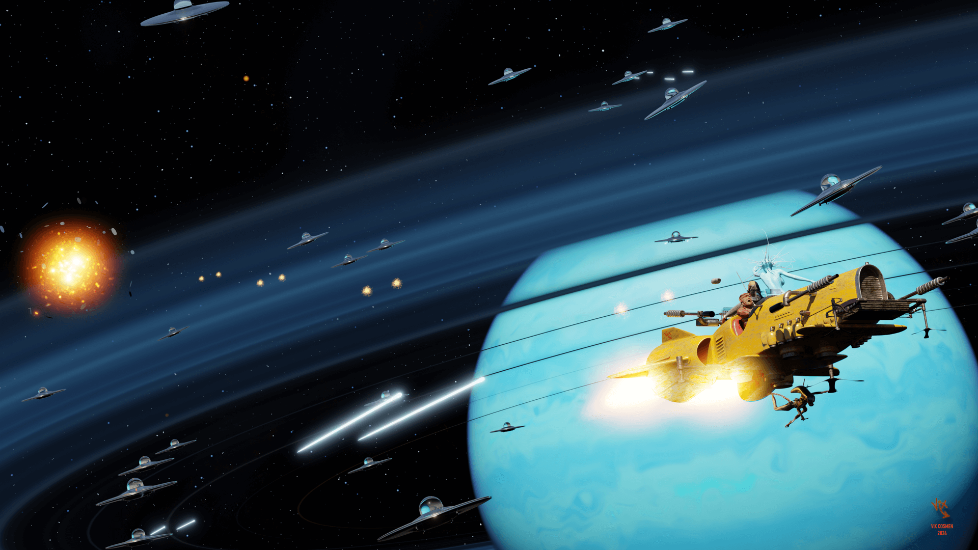 The Millennium bug 3D Render, Digital Art by vixcosmen