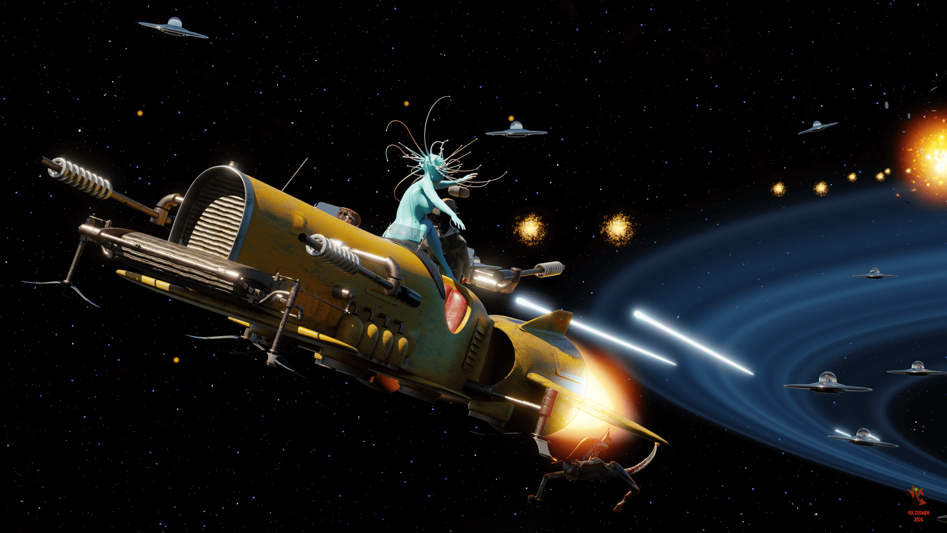 The Millennium bug 3D Render, Digital Art by vixcosmen