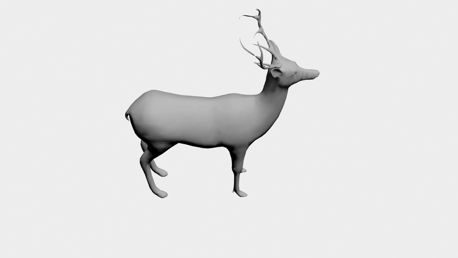 Deer - 3D Model by vlad25