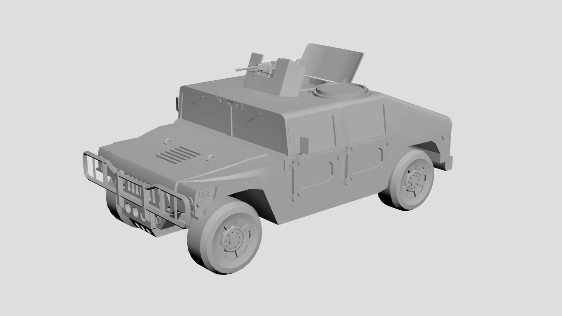 Military Humvee - 3D Model by vlad25