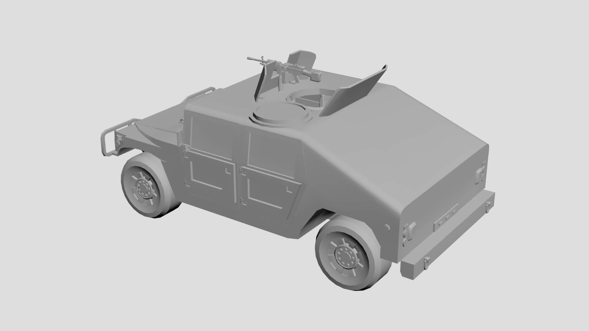 Military Humvee - 3D Model by vlad25