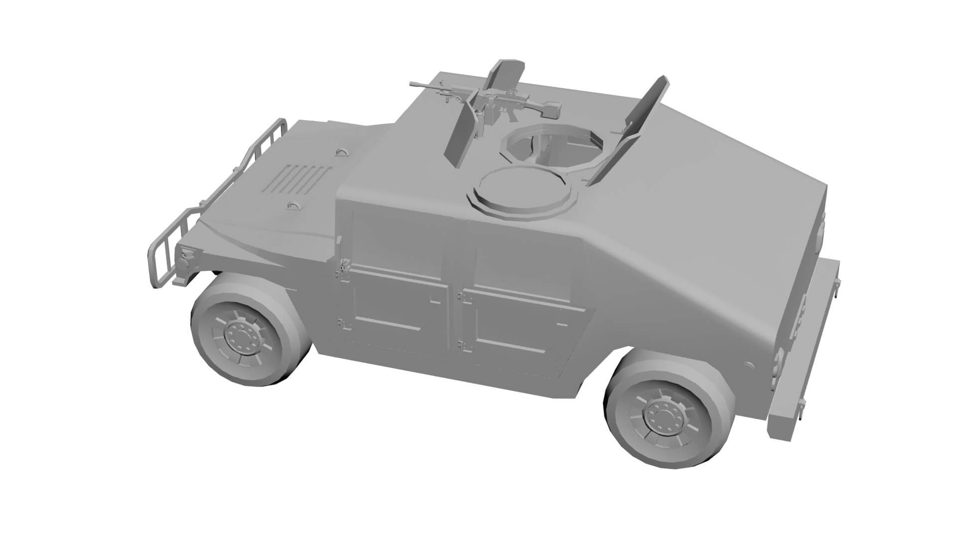 Military Humvee - 3D Model by vlad25