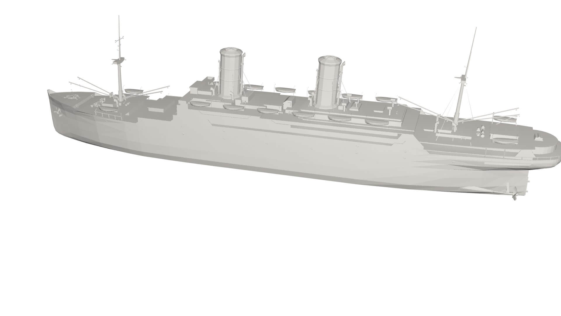 Military Ship - 3D Model by vlad25