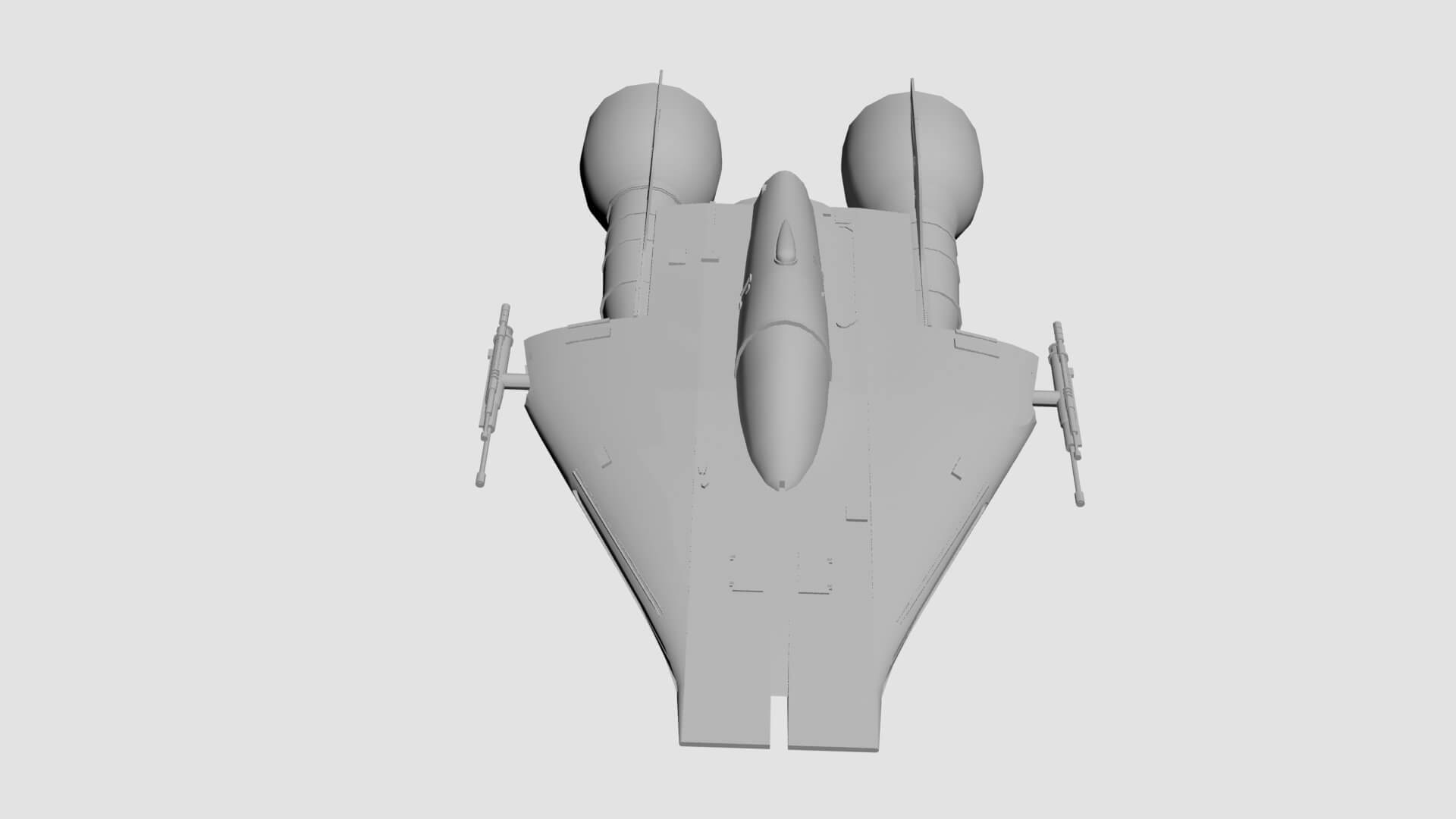 Star Wars A-wing Concept 3D Model by vlad25