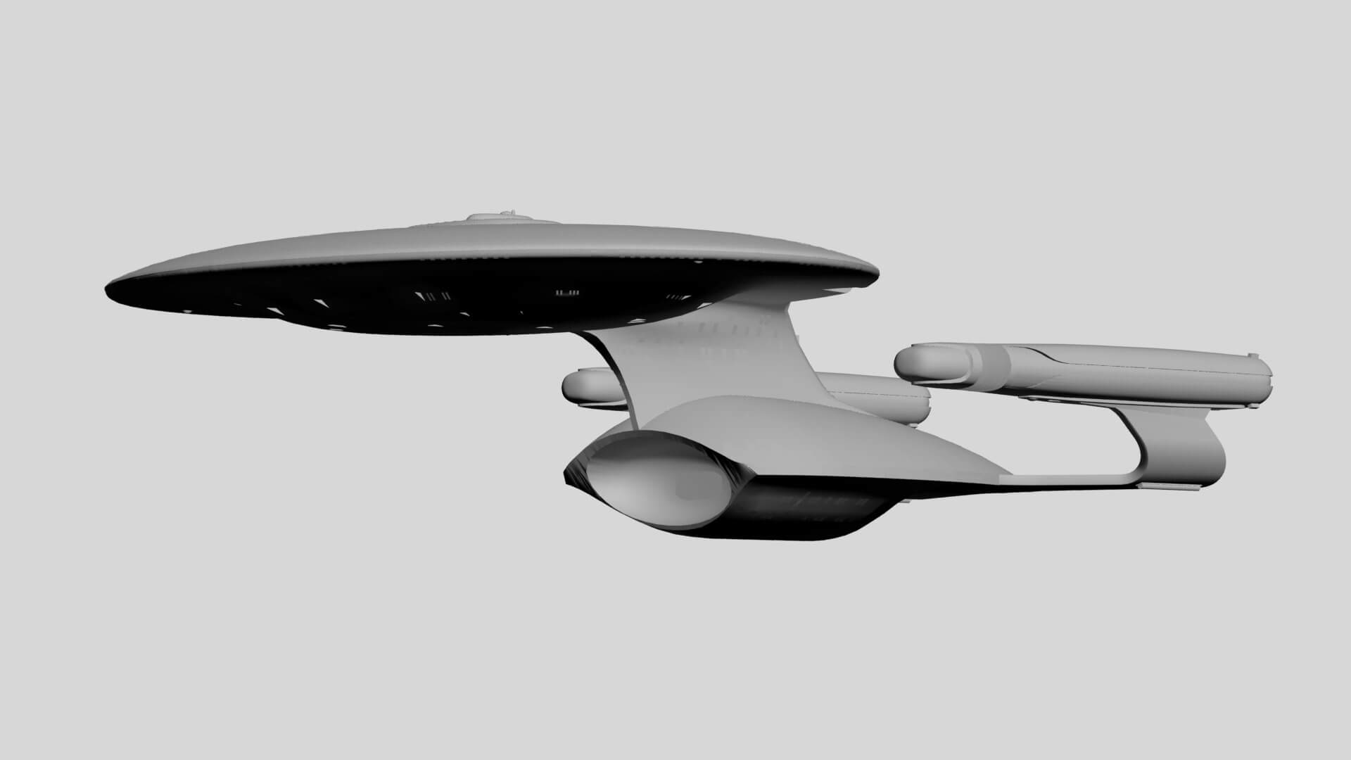 USS Enterprise Star Trek - 3D Model by vlad25