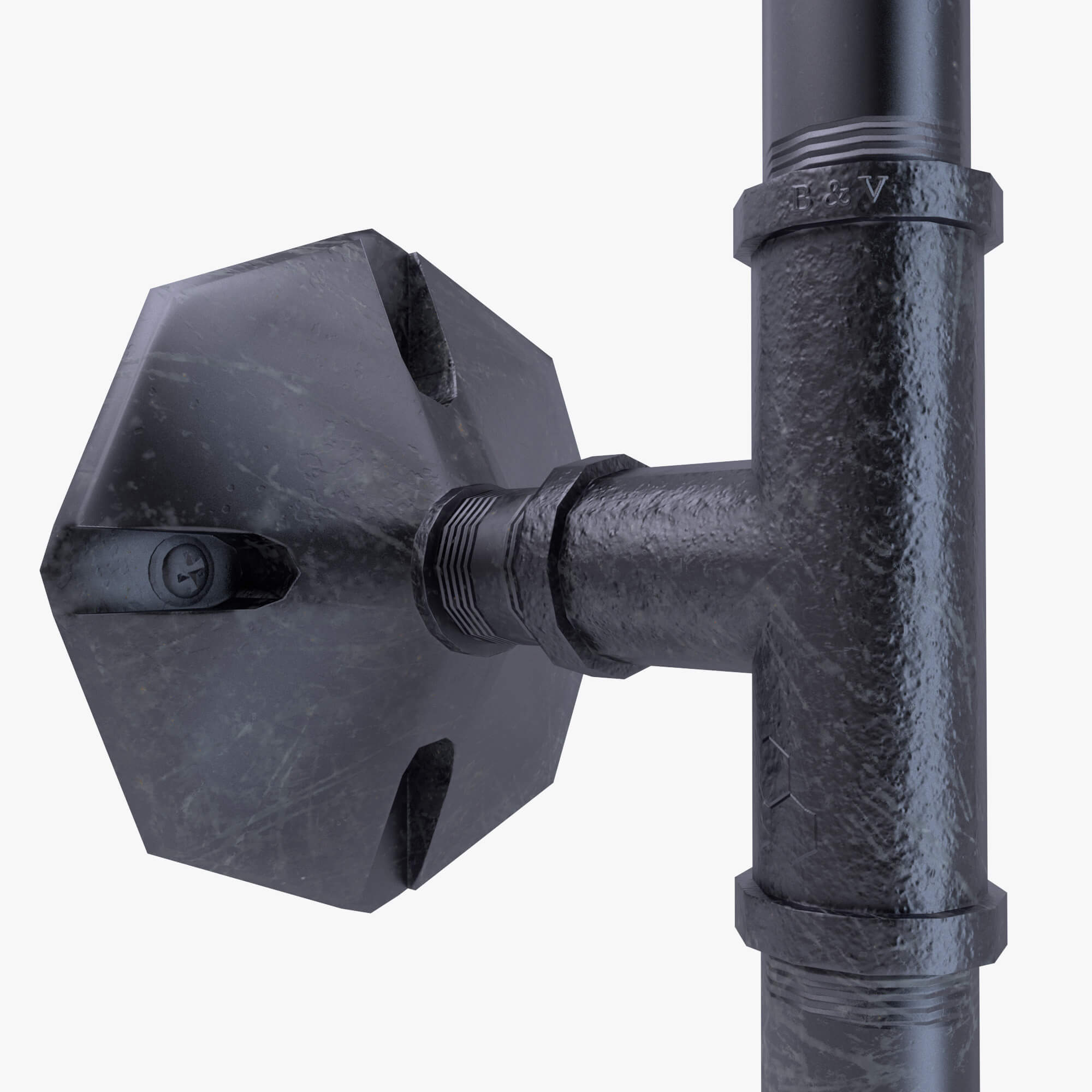 Tube Lamp High-Tech Low 3D Model by Vladimir-Bedenok