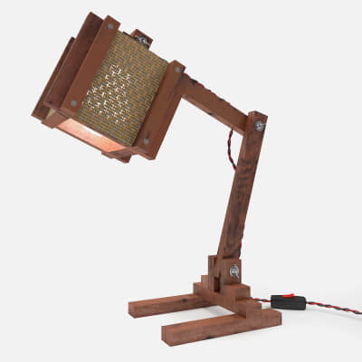 Wooden Table Lamp - 3D Model by Vladimir-Bedenok