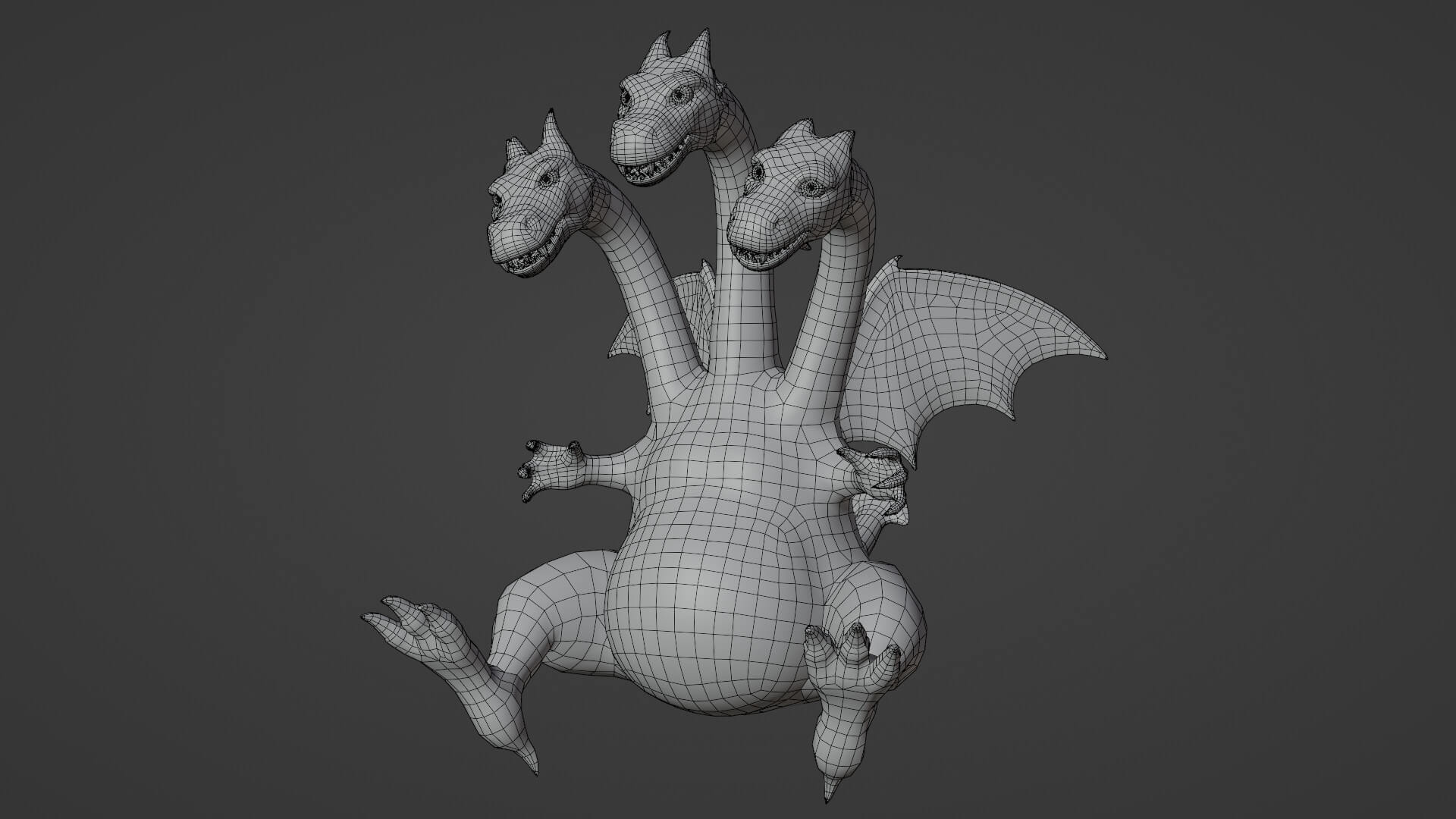 Stylized Character Dragon Rigged - 3D Model by Vladimir811