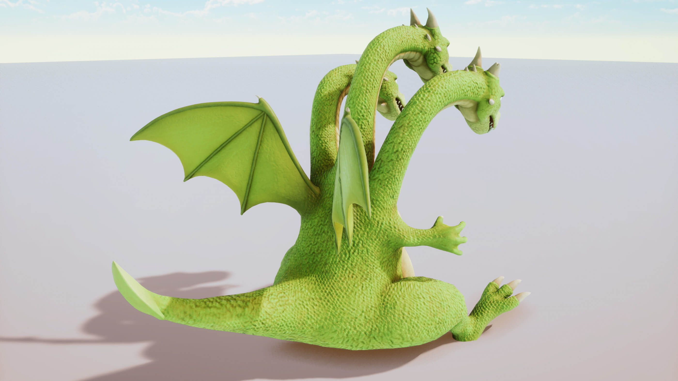 Stylized Character Dragon Rigged - 3D Model by Vladimir811