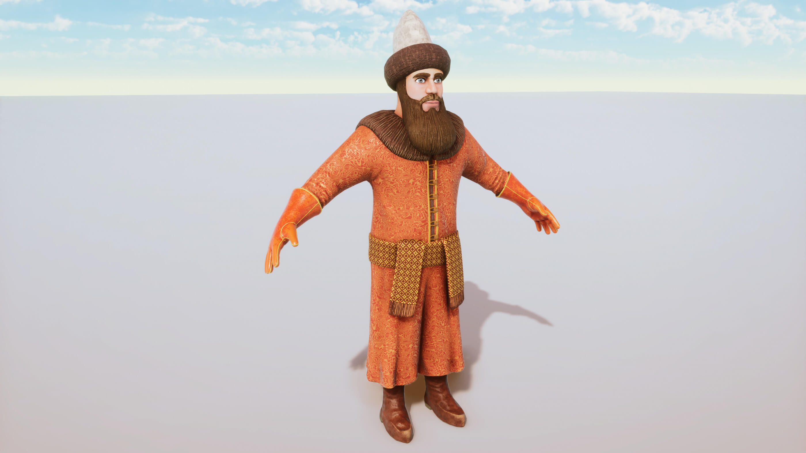 Stylized Character Medieval Man Rigged With Shape Keys - 3D Model by ...