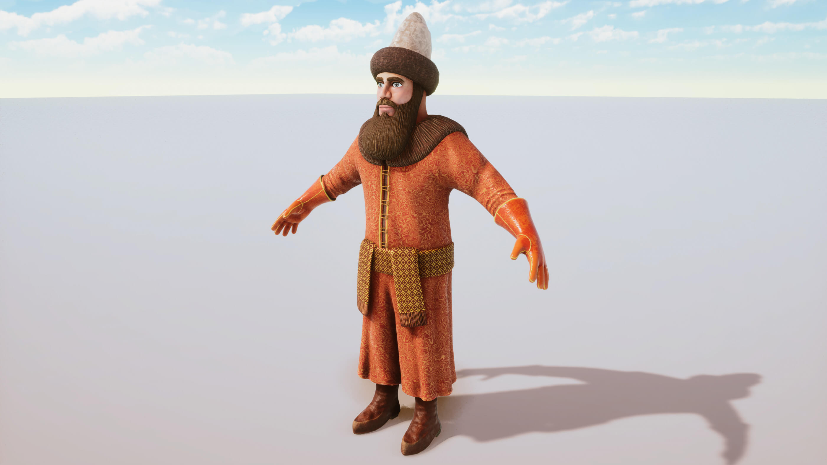 Stylized Character Medieval Man Rigged With Shape Keys - 3D Model by ...