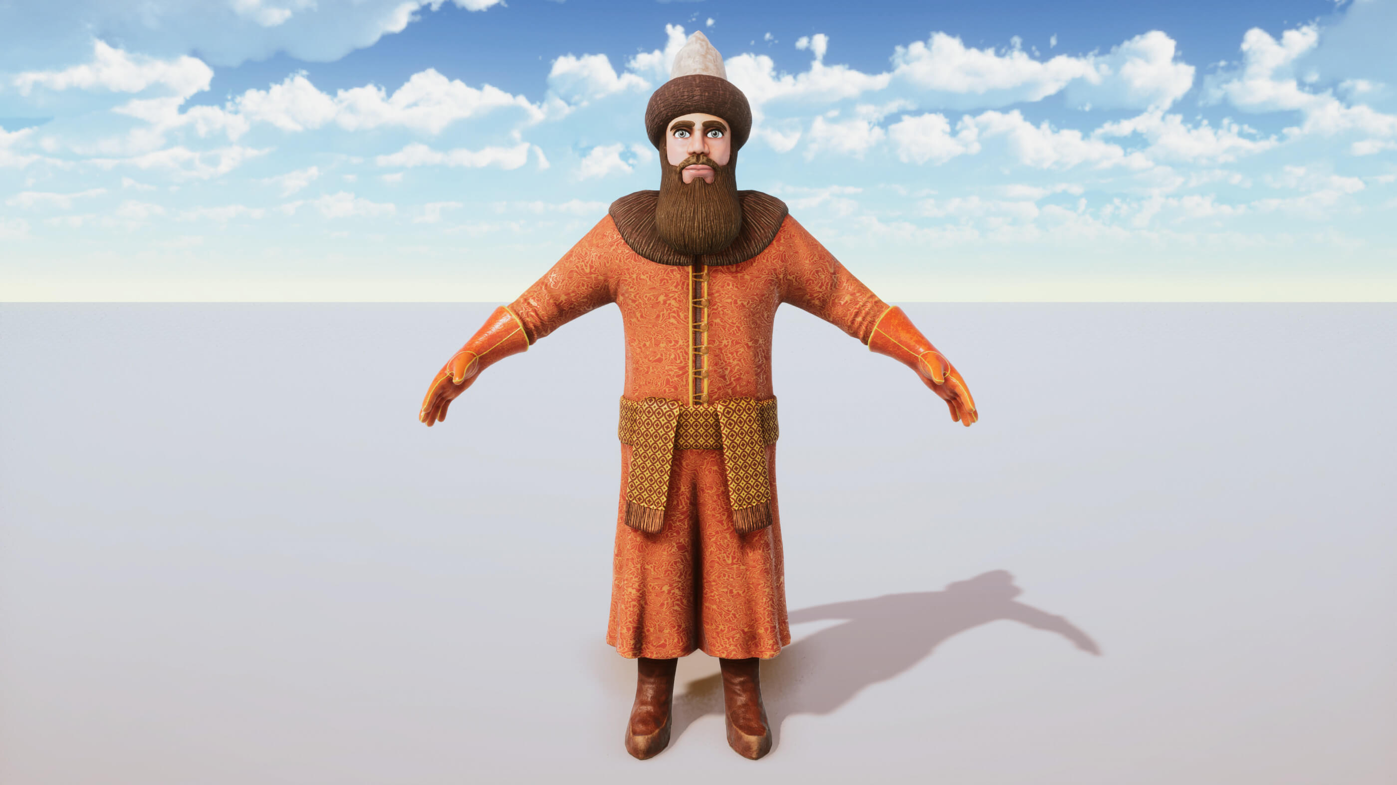 Stylized Character Medieval Man Rigged With Shape Keys - 3D Model by ...
